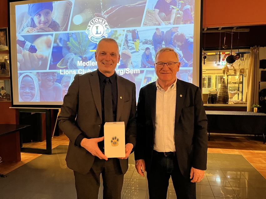 ORDFØRER FRANK PEDERSEN besøker klubben